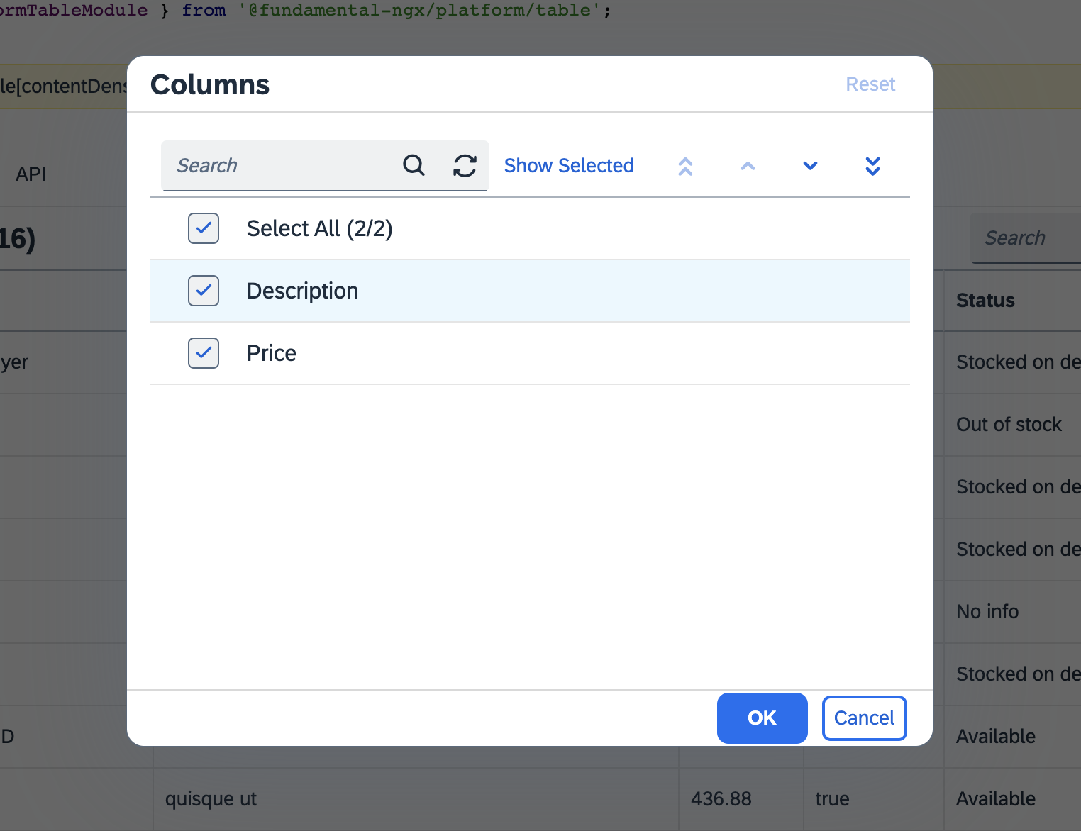 [Sourcing] Column with empty label appears on p13 dialog · Issue #9520 · SAP/fundamental-ngx ...