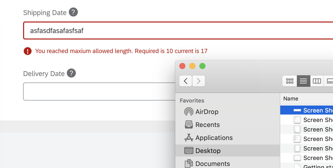 Form Design/ Implementation Issue when showing error messages · Issue ...