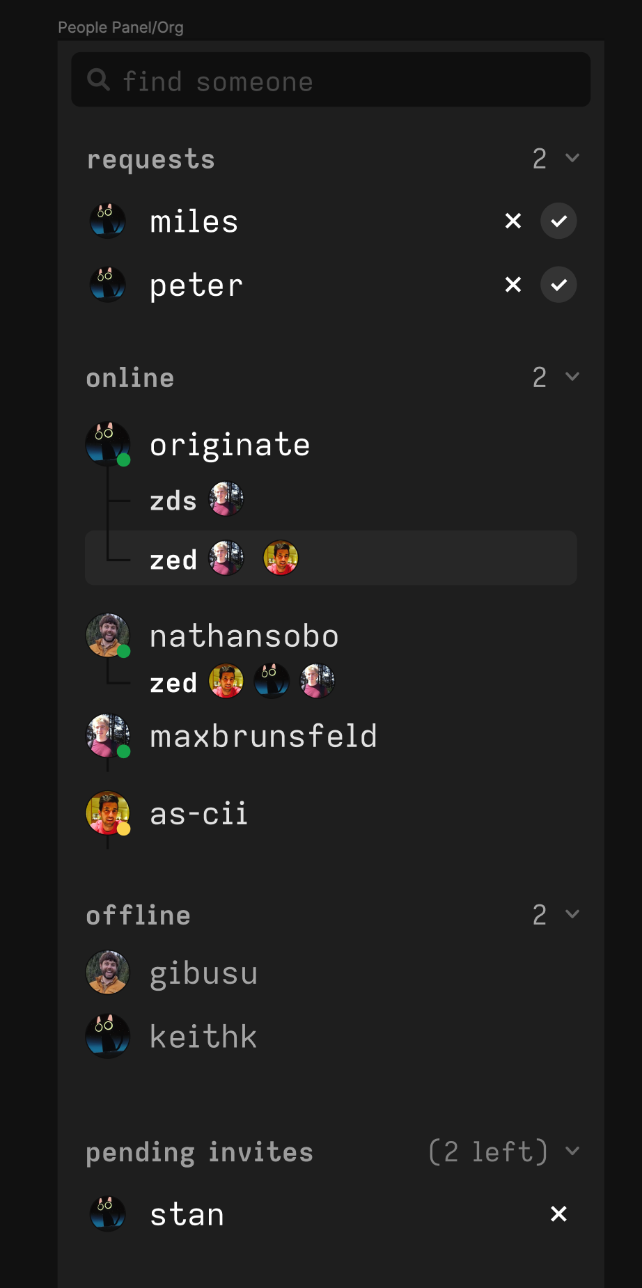 Make It Easier To Add Collaborators To A Project · Issue 715 · Zed Industrieszed · Github 