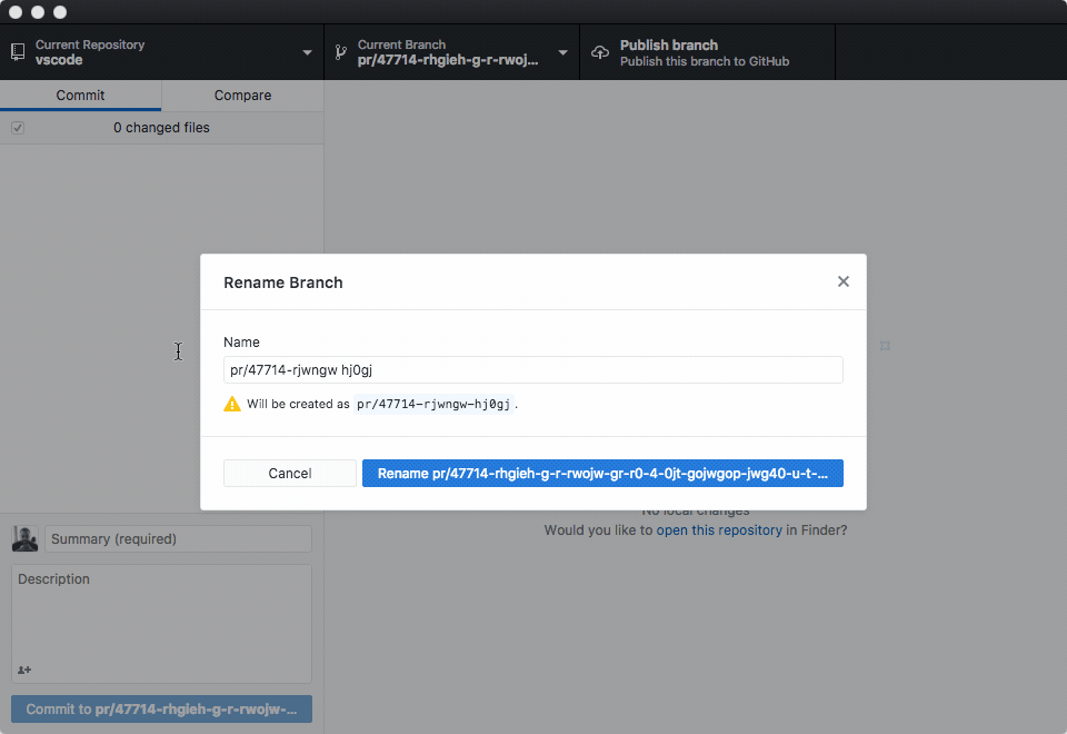 Octicon shrinks while renaming branch · Issue #4564 · desktop/desktop ...