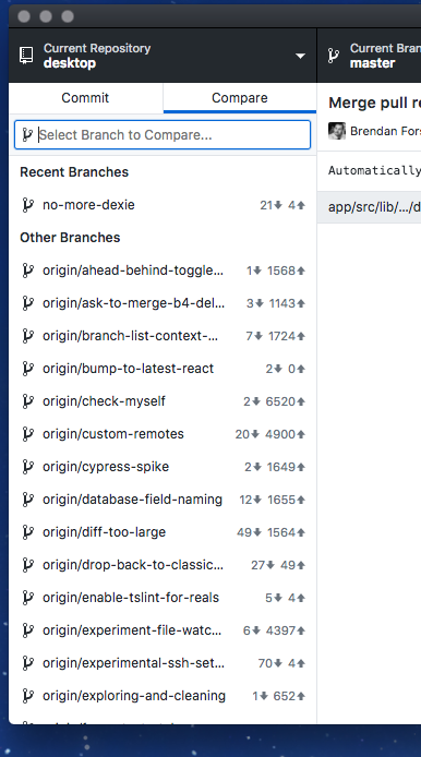 [Compare Branches] Add compare menu item under Branch menu · Issue ...