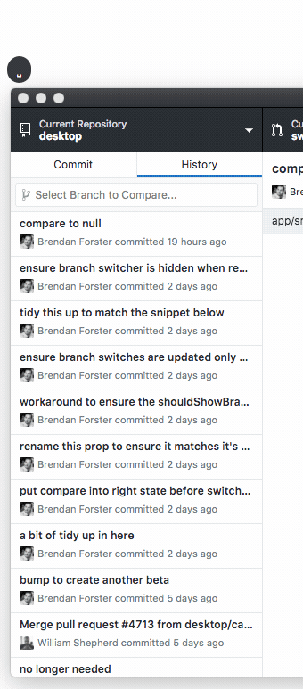 Deleting text in compare branch selector causes branch selector to lose focus · Issue #4758 ...
