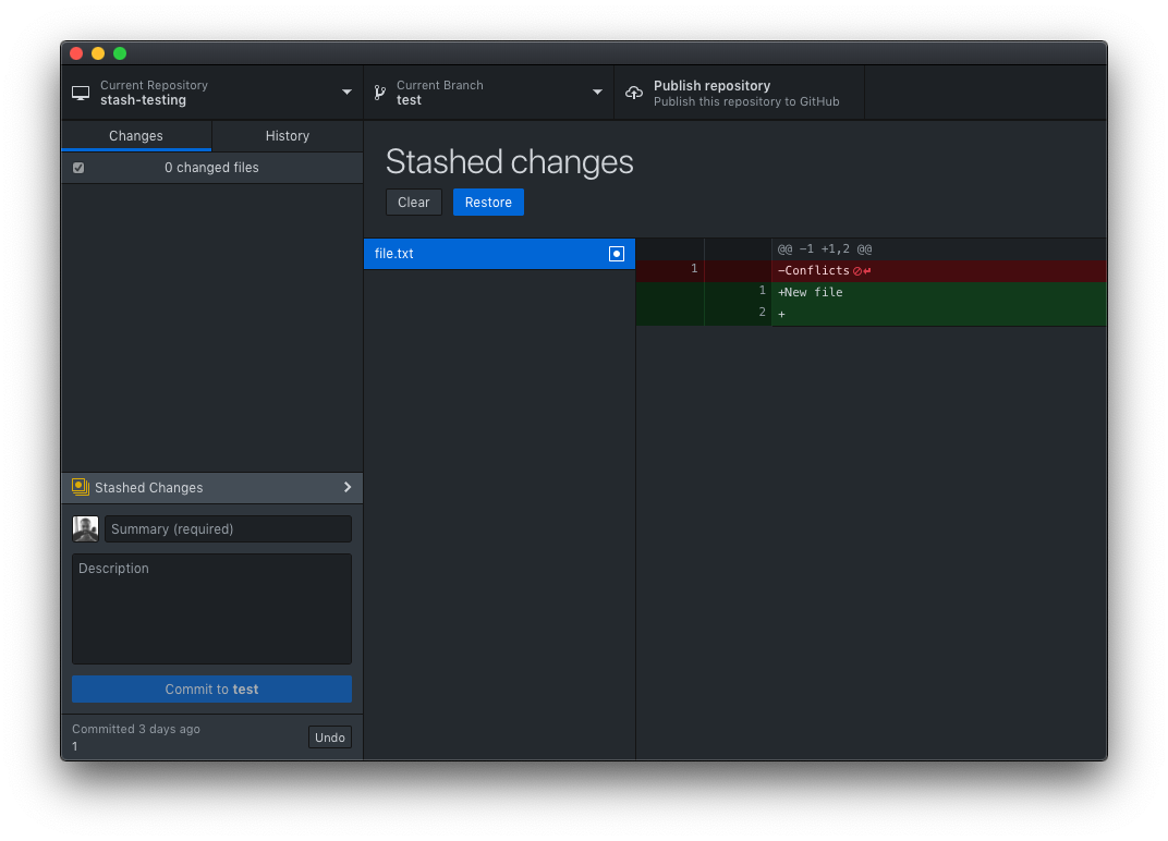 [Stashing] Update button title of clear button in stash diff UI · Issue #7304 · desktop/desktop ...