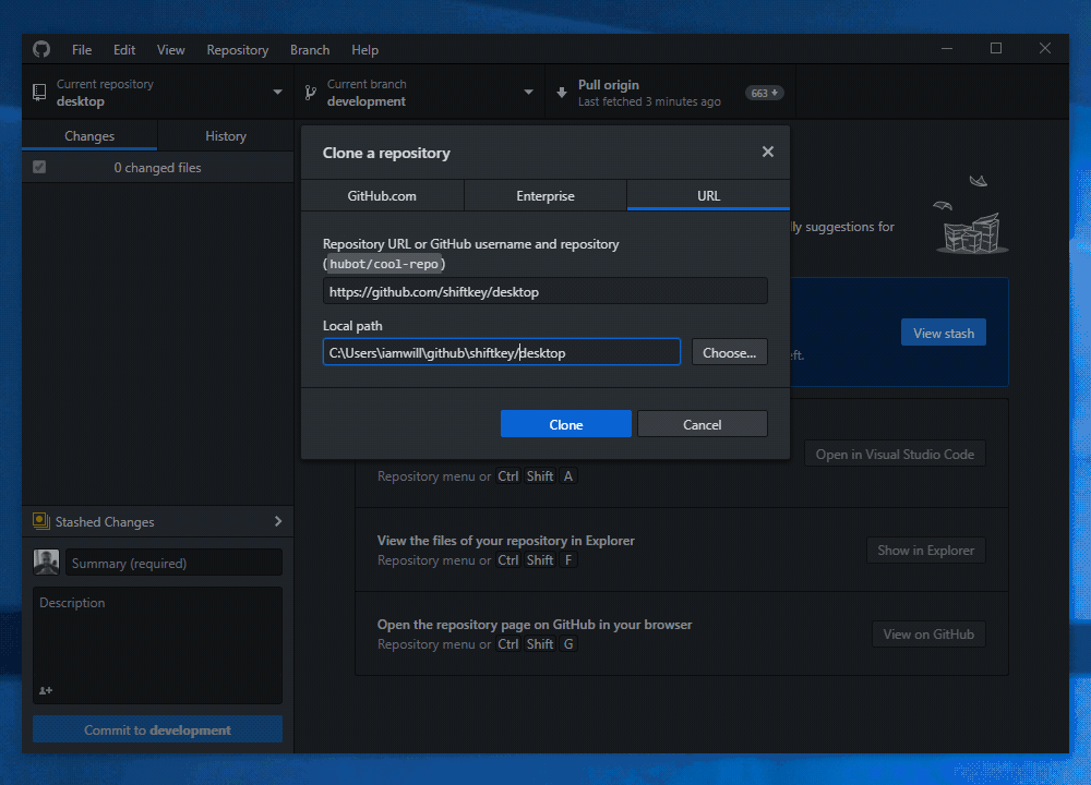 Suggestion for improving 'clone repository' dialog · Issue #7684 ...