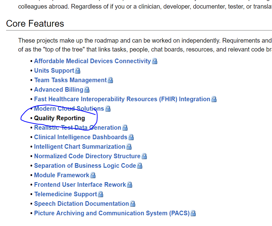 Define "Quality Reporting" project · Issue #1041 · openemr/openemr · GitHub
