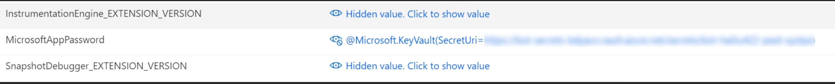 [bugbash 5/13] MicrosftAppPassword is still in appsettings.json when deploying an Azure Bot ...