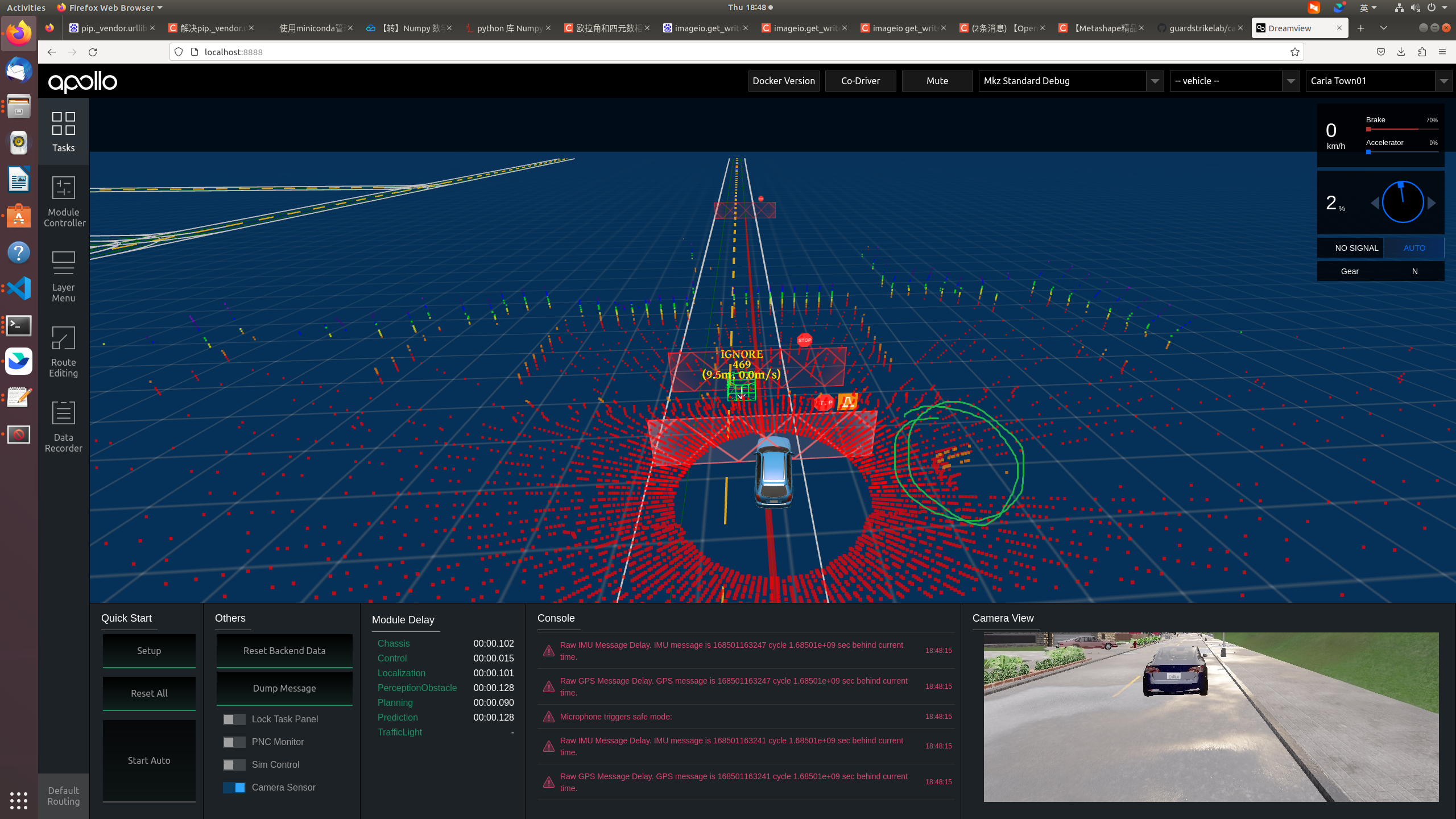 Dreamview页面中画出的Point Cloud与carla中激光雷达点云整体存在90度差异 · Issue #104 ...