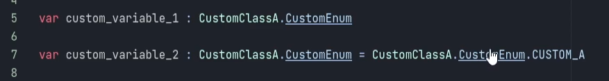 GDScript "Go to definition" doesn't work in certain cases within type hints · Issue #68475 ...