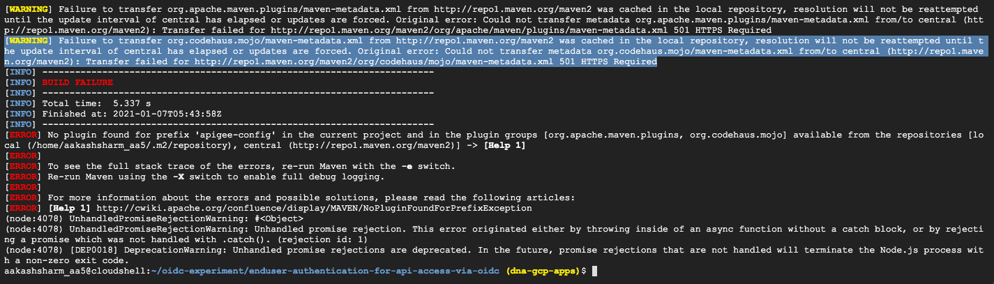 Maven Build Failure 501 Https · Issue #2 · nas-hub/enduser-authentication-for-api-access-via ...