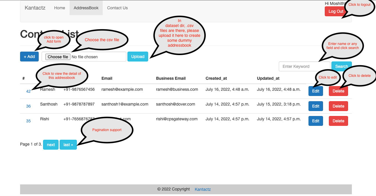 GitHub - TechStuffBoy/Kantactz: This is a Django Project for Managing ...