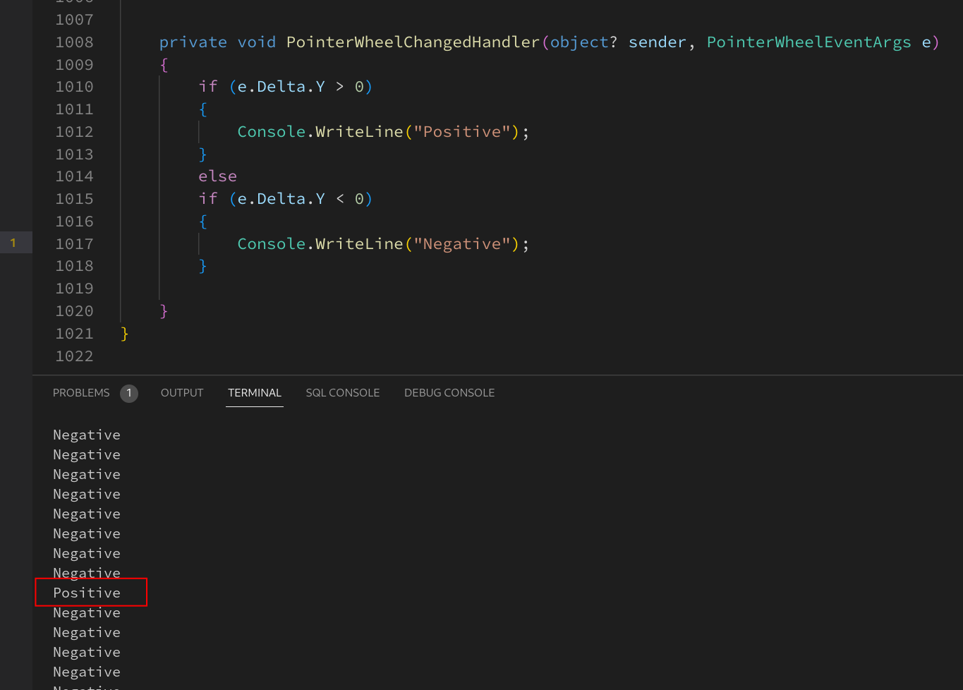 PointerWheelChanged event gives incorrect PointerWheelEventArgs.Delta value (intermittent ...