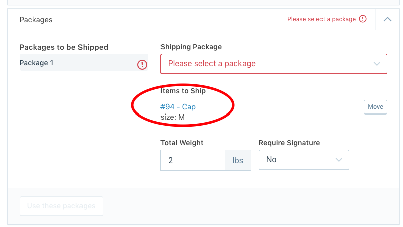 Broken Links For Variable Products In The Packages Step Of The Purchase Label Modal · Issue