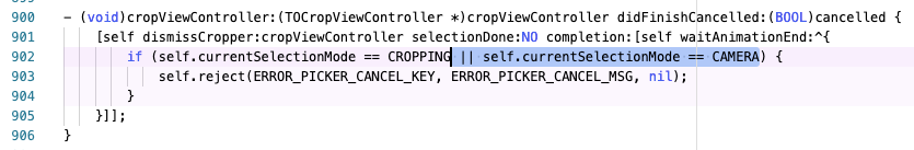 [iOS] Cancelling cropper after camera is not throwing an error · Issue #844 · ivpusic/react ...