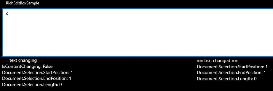 Document.Selection.StartPosition has sometimes an incorrect value when read from TextChanging ...