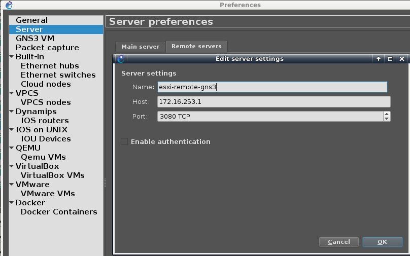 gns3 remote server : console needs to detect automatically the remote server IP · Issue #2286 ...