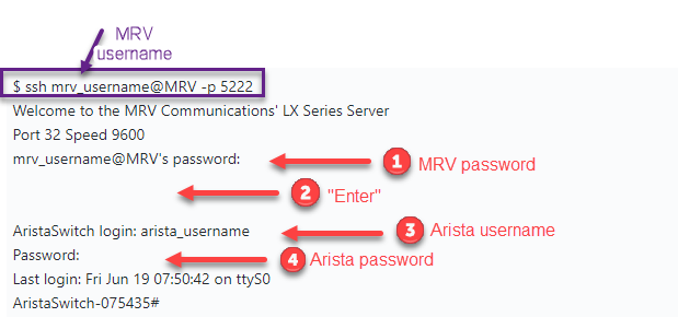 [Question] Double authentication to a device through MRV LX console ...