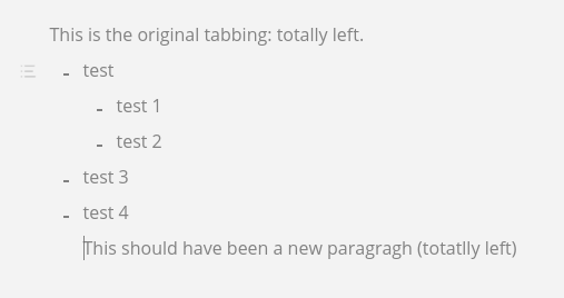 Can't realign an ex-bullet point to left side · Issue #1149 · marktext ...