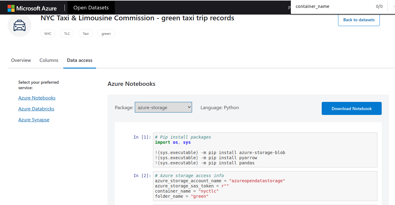 Feature request: use adlfs to read azureml.opendatasets · Issue #102 · fsspec/adlfs · GitHub