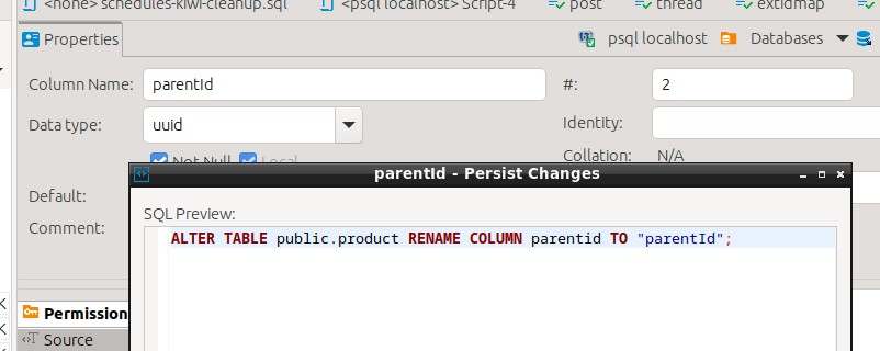 PostgreSQL, GUI not accepting uppercase characters during object creation · Issue #19096 ...
