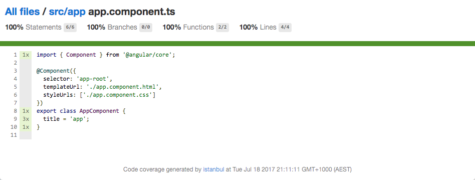 No Information On How To Generate Code Coverage · Issue 7025 · Angularangular Cli · Github