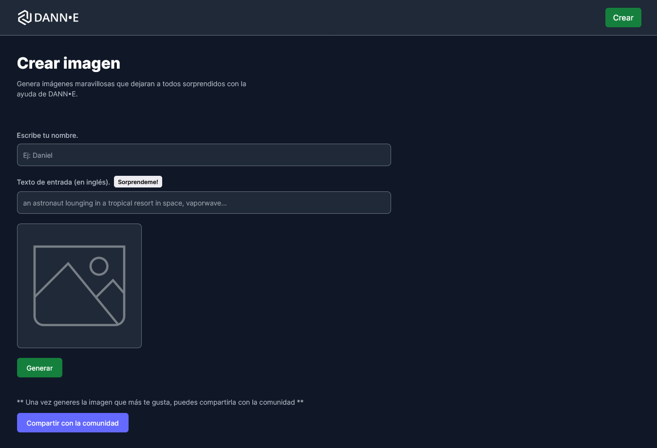 GitHub - danmatgo/dann-e-ai: A social platform based in the MERN stack for creating and sharing ...