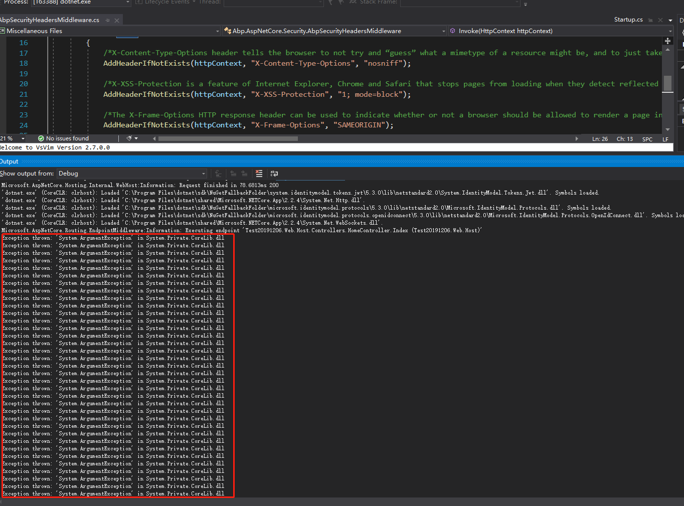 Template Starts Calling The Api With Many Exception Errors · Issue