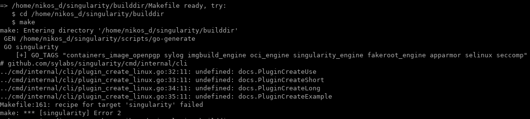 Problem during installation. · Issue #5001 · apptainer/singularity · GitHub