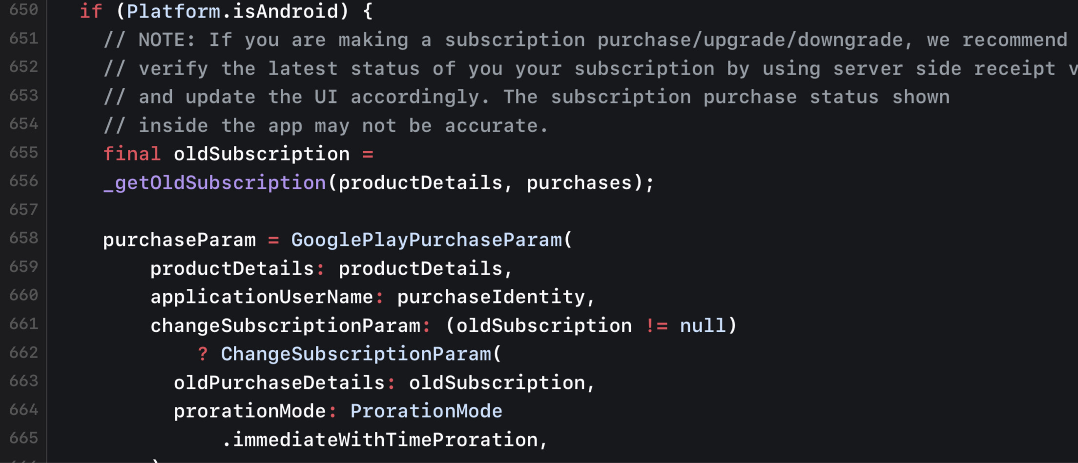 [in_app_purchase] Google Play Subscription Upgrade Doesn't work based ...
