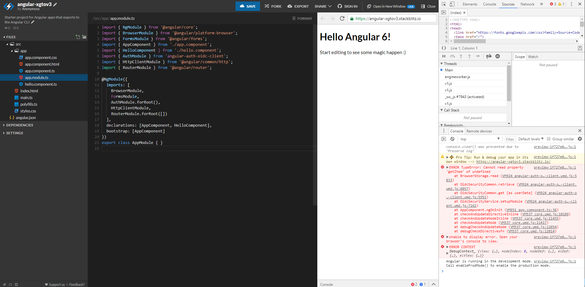 Update to 6.0.0 and storage setting issue · Issue #232 · damienbod/angular-auth-oidc-client · GitHub
