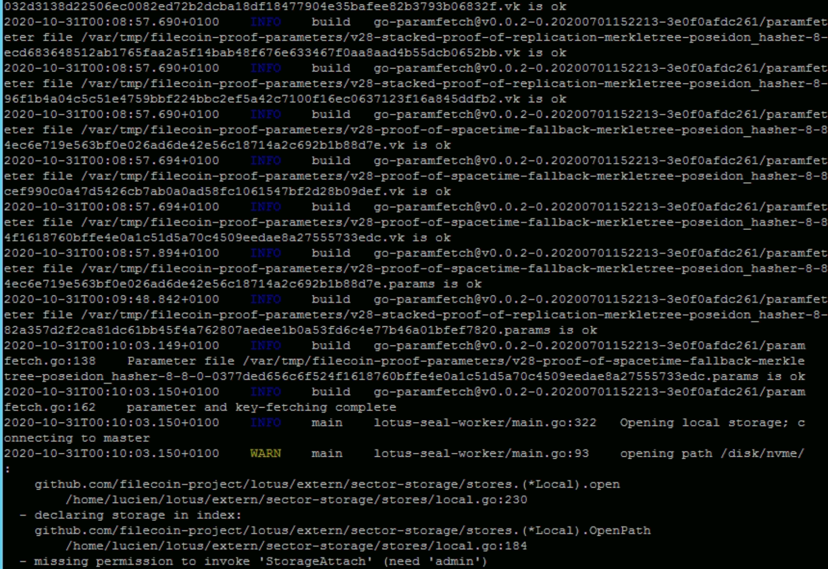 filecoin missing permission to invoke 'StorageAttach' (need 'admin') · Issue #4670 · filecoin ...