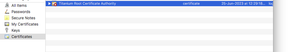 "Titanium Root Certificate Authority" Not trusted in MAC. · Issue #473 · justcoding121/titanium ...