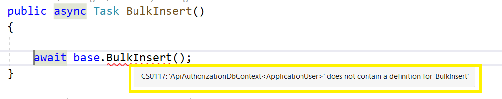 Working with ApiAuthorizationDbContext and EFCore.BulkExtensions · Issue #581 · borisdj/EFCore ...