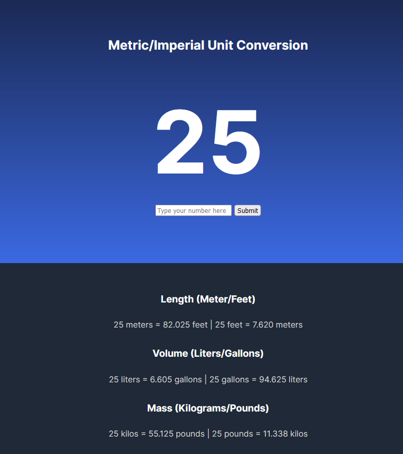 GitHub - RoderickSang/unit-converter: Scrimba solo project on making a ...