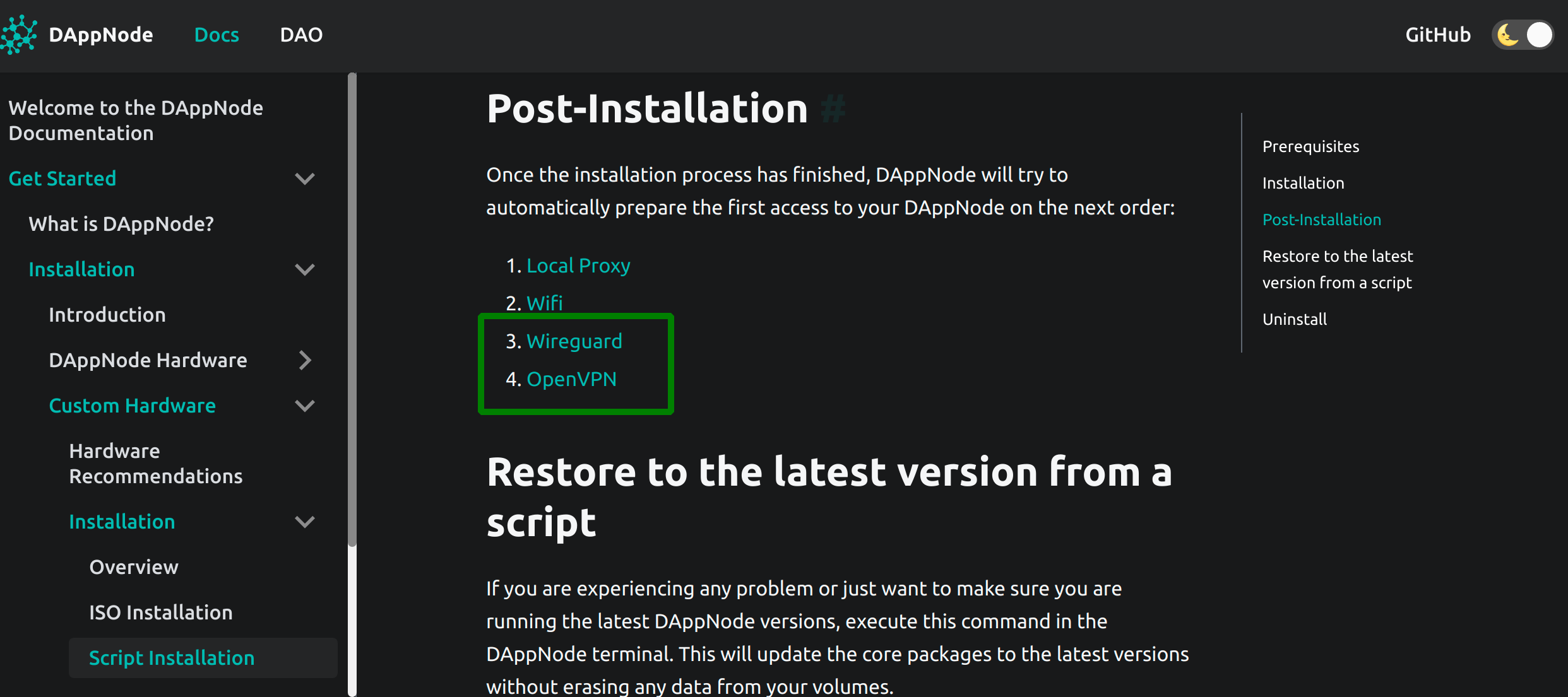 ISSUE on wiki · Issue #370 · dappnode/DAppNode · GitHub