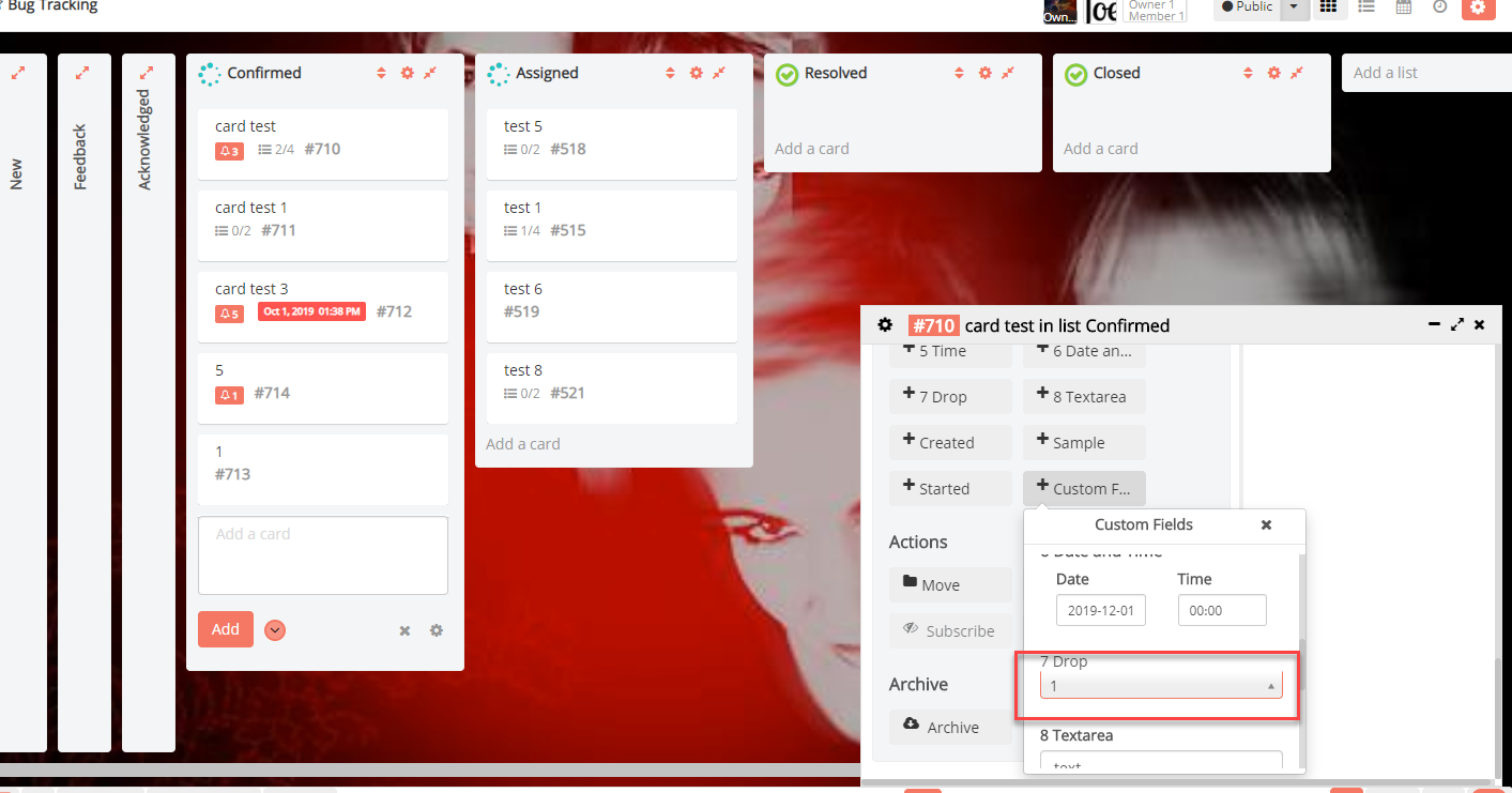 While adding the custom field value in custom field settings, drop down ...