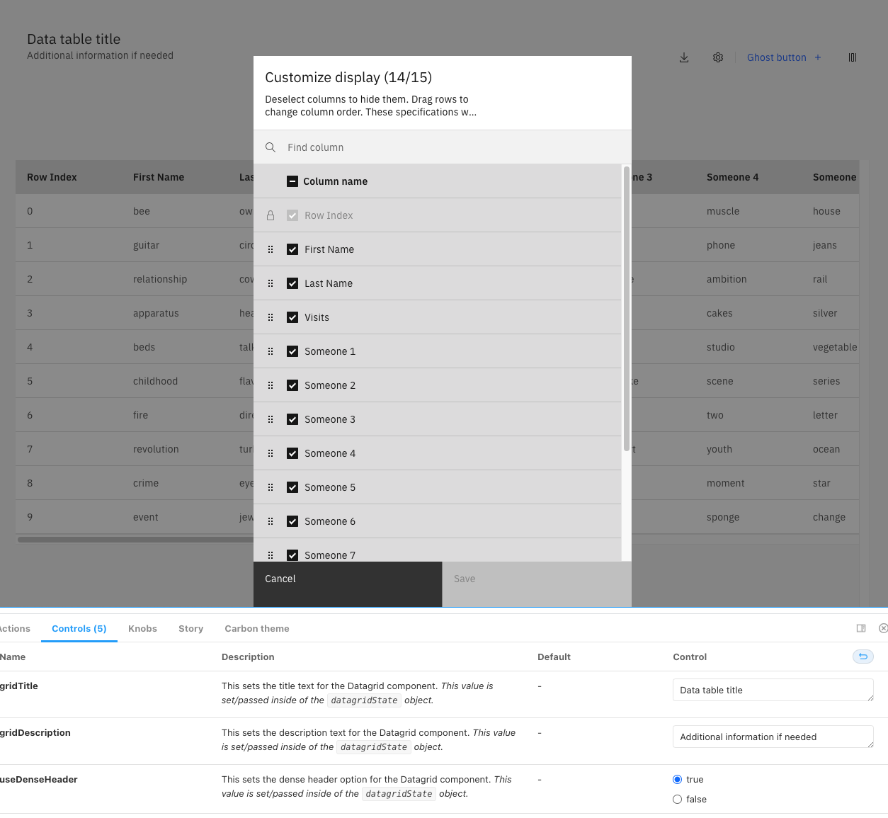 Datagrid: open modal or tearsheet causes misalignment in header · Issue #2724 · carbon-design ...