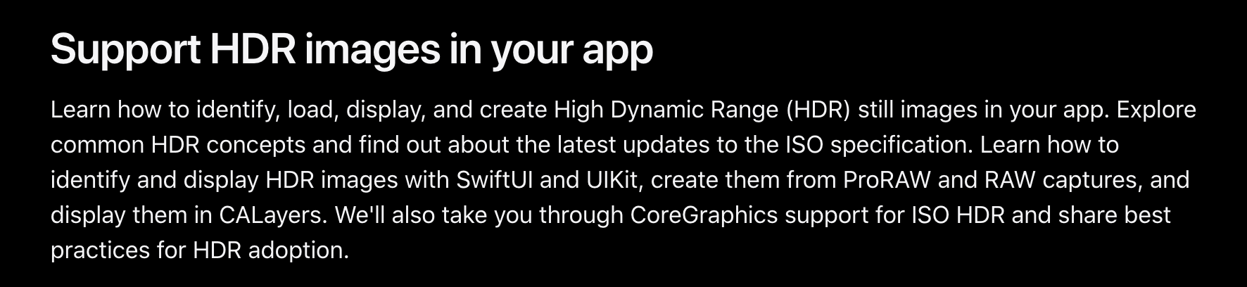 support HDR image · Issue #3553 · SDWebImage/SDWebImage · GitHub