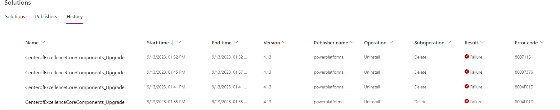[CoE Starter Kit - BUG] upgrade failure · Issue #6589 · microsoft/coe-starter-kit · GitHub