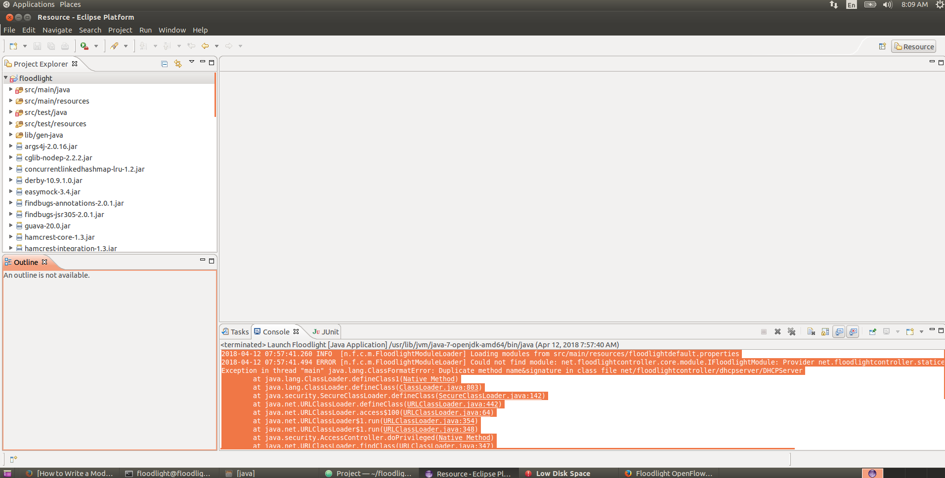 Can't run floodlight trought eclipse · Issue #782 · floodlight/floodlight · GitHub