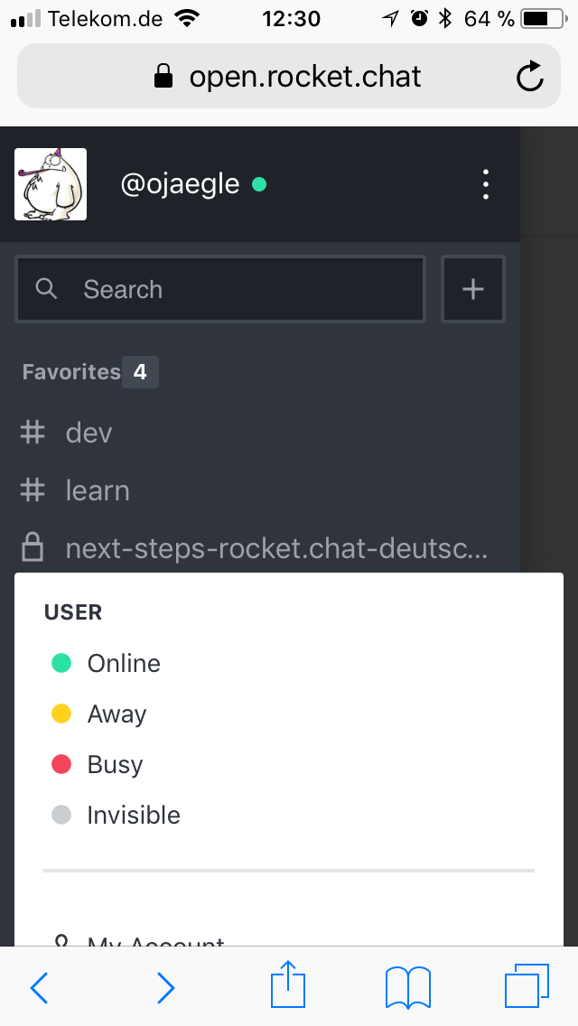 Context-Menu on mobile browsers / devices · Issue #8604 · RocketChat/Rocket.Chat · GitHub