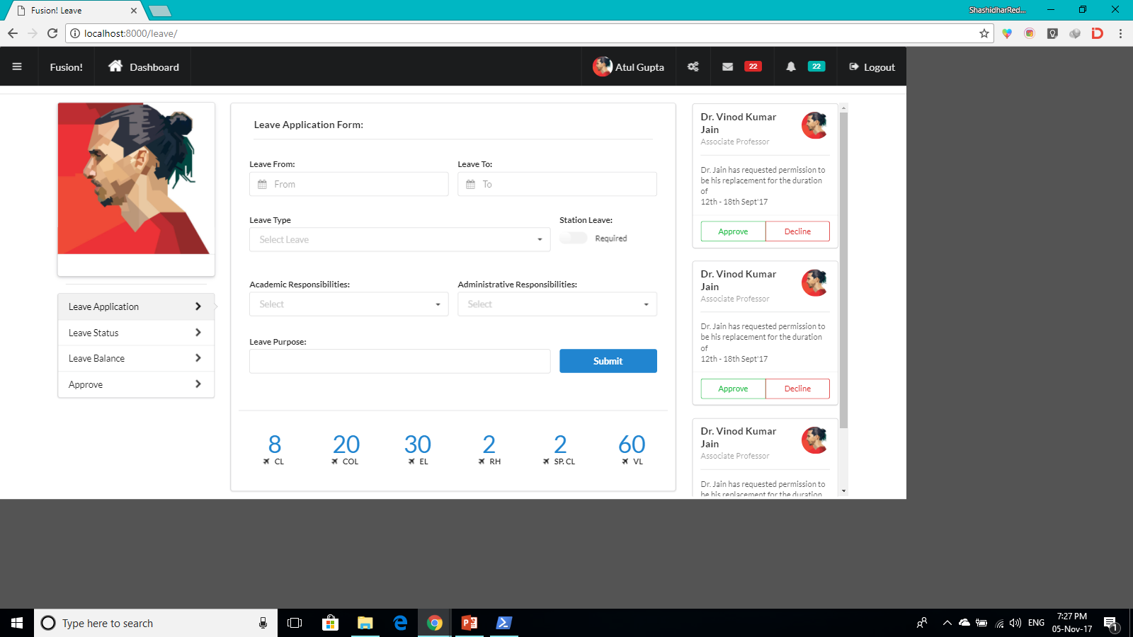 Front End is not responsive · Issue #83 · Velle-log/FusionIIIT · GitHub