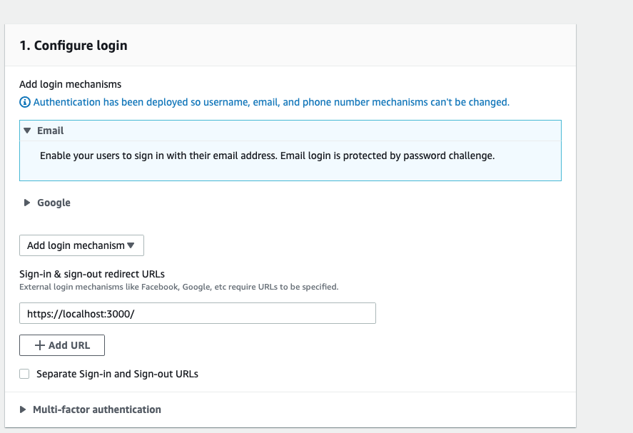 Nothing change after modifying Sign-in & sign-out redirect URLs then deploy · Issue #77 · aws ...