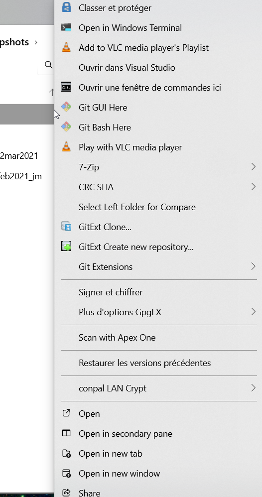 Clearcase menu item not showing in context menu · Issue #4172 · files-community/Files · GitHub