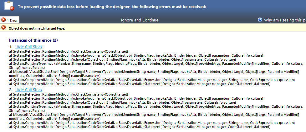 Errors Designing Form With Kryptonribbon On · Issue 67 · Componentfactory Krypton · Github