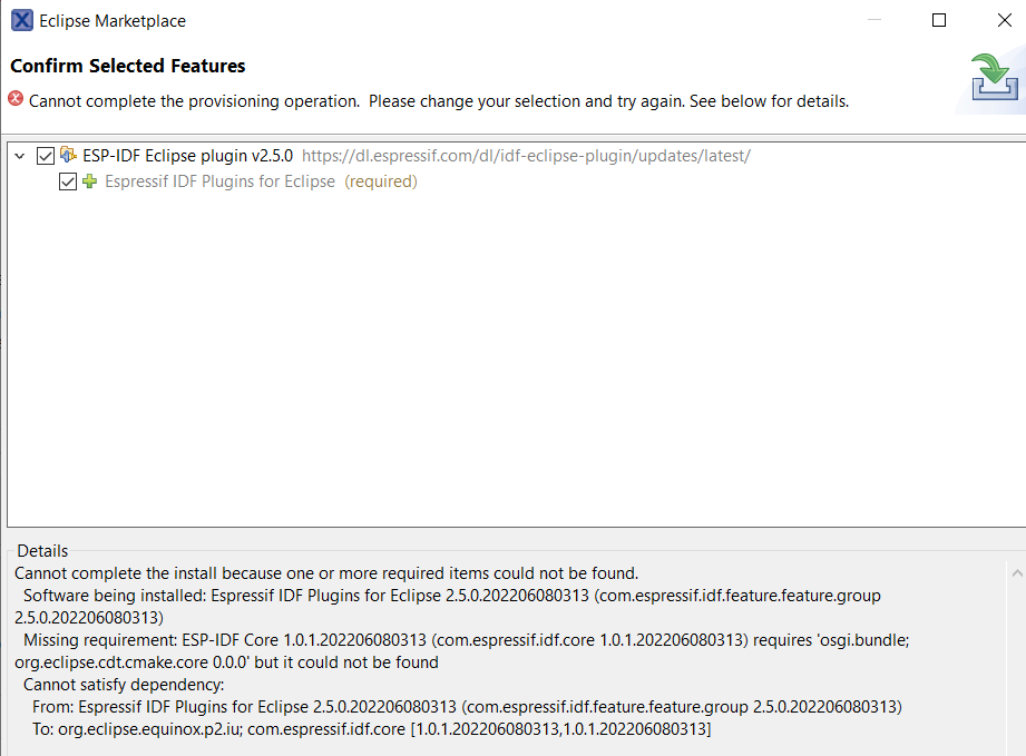 Cannot install idf-eclipse-plugin on 2021-09 version of Eclipse IDE (IEP-533) · Issue #363 ...