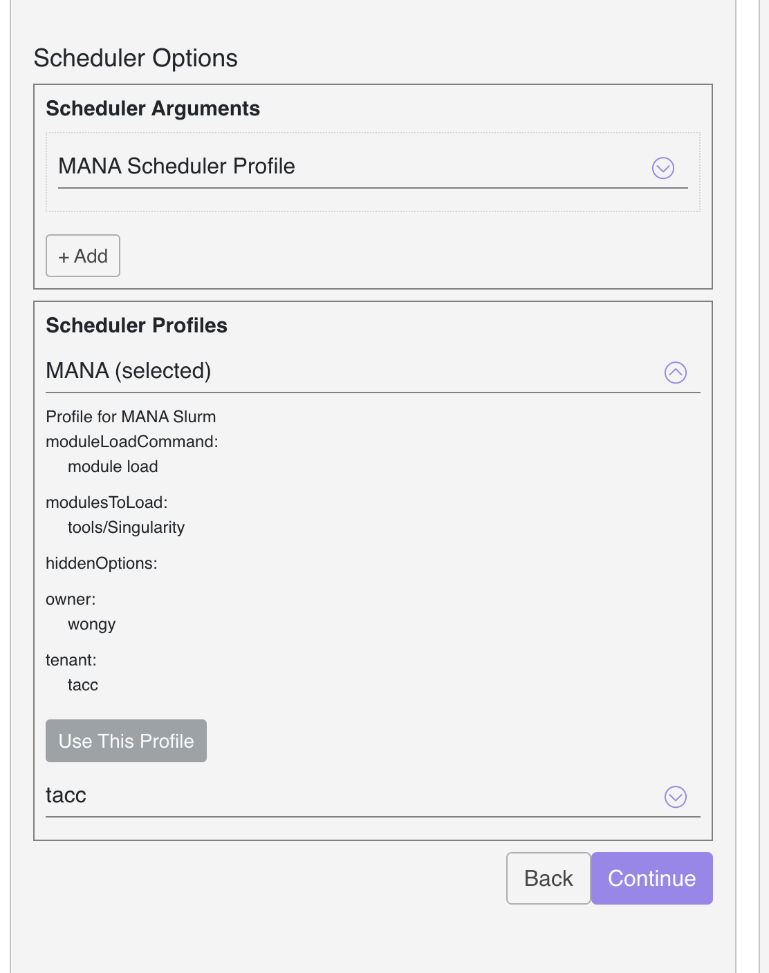 task/TUI-305 -- scheduler profiles by jchuahtacc · Pull Request #306 · tapis-project/tapis-ui ...