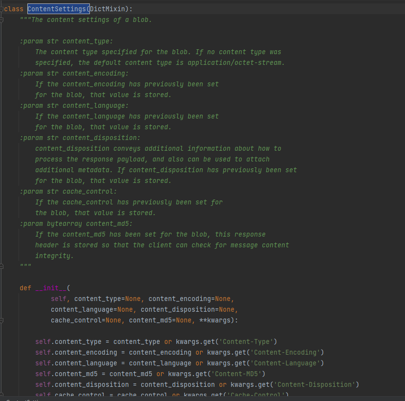 ContentSettings in storage blob makes empty string None · Issue #24515 ...