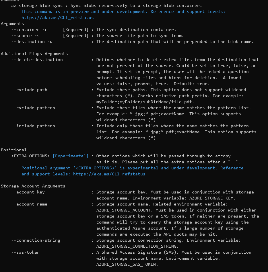 az storage blob sync fails with "--auth-mode login" · Issue #26717 · Azure/azure-cli · GitHub