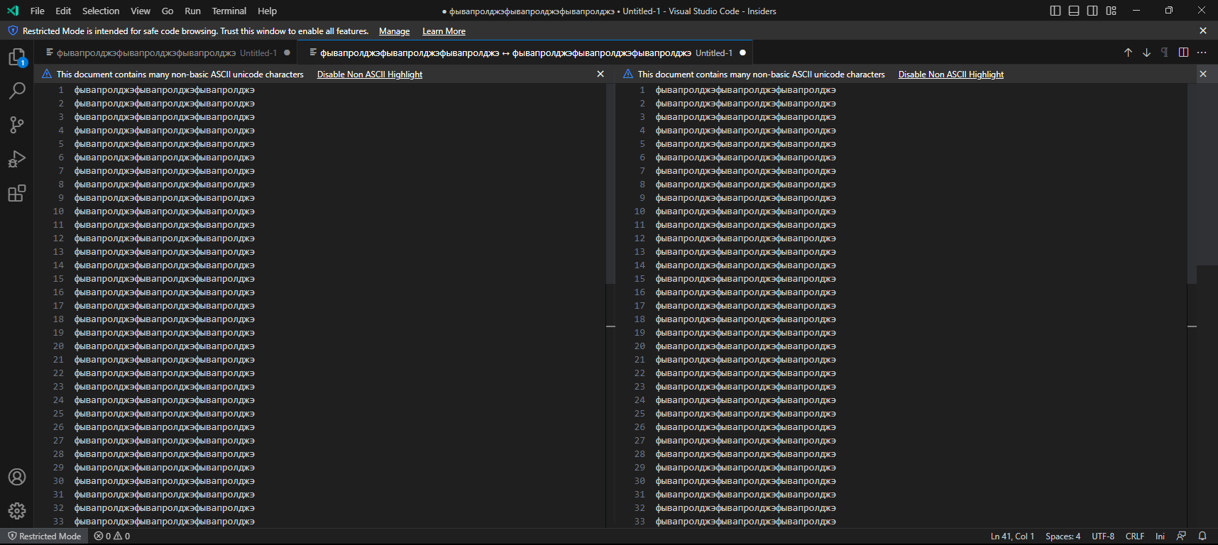 Incorrectly placed diff scrollbar · Issue #182981 · microsoft/vscode · GitHub