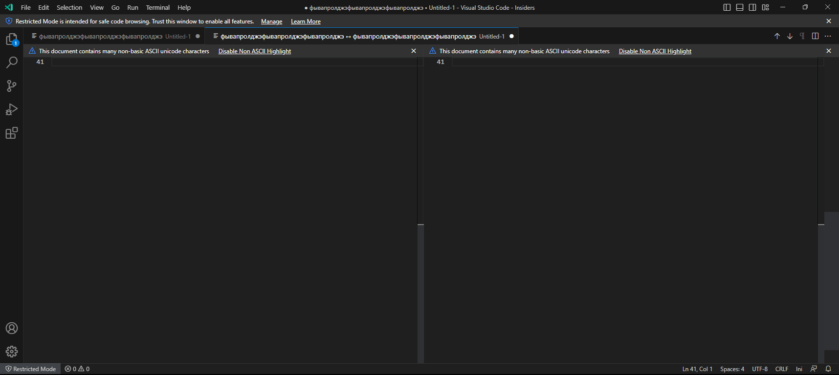 Incorrectly placed diff scrollbar · Issue #182981 · microsoft/vscode · GitHub